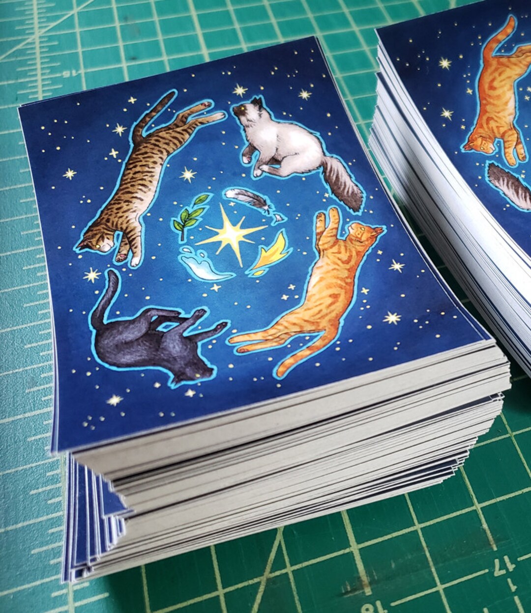Everyday Witch Oracle Vinyl Sticker Cats - Etsy