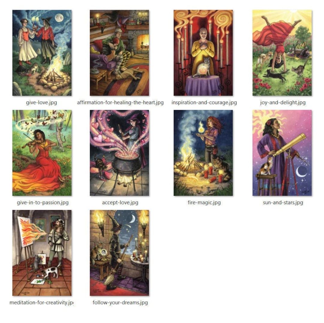 Prints - Everyday Witch Oracle - Choose From Fire Suit - Etsy