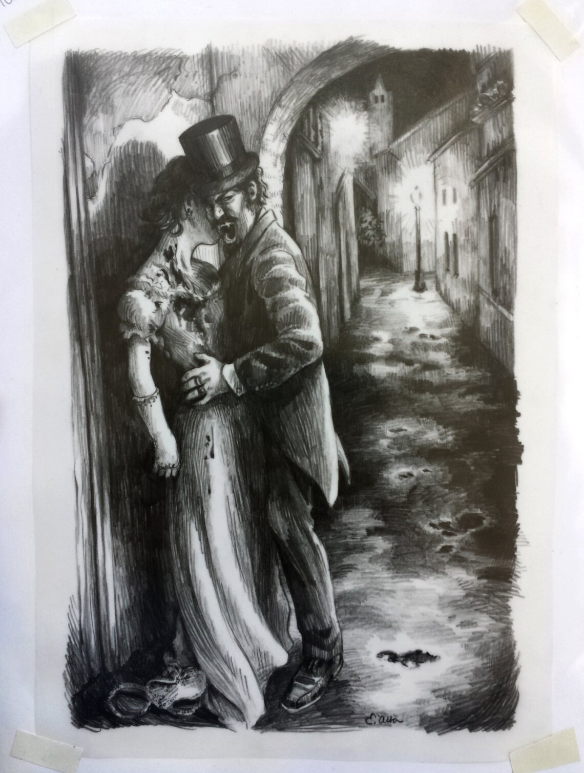 Original Drawing Shadowhunter Codex Vampire | Etsy