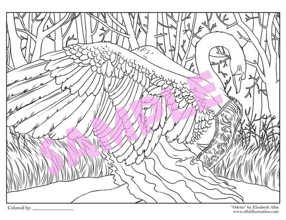 Princess Odette Coloring Pages