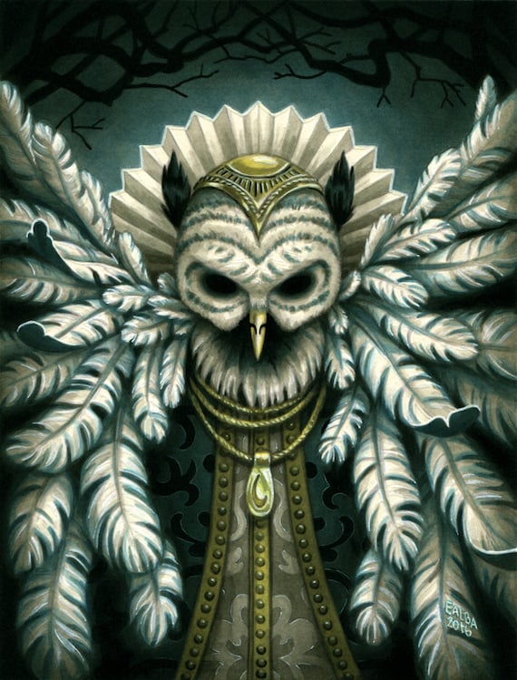 Von Rothbart Swan Lake Illustration 8x10 | Etsy