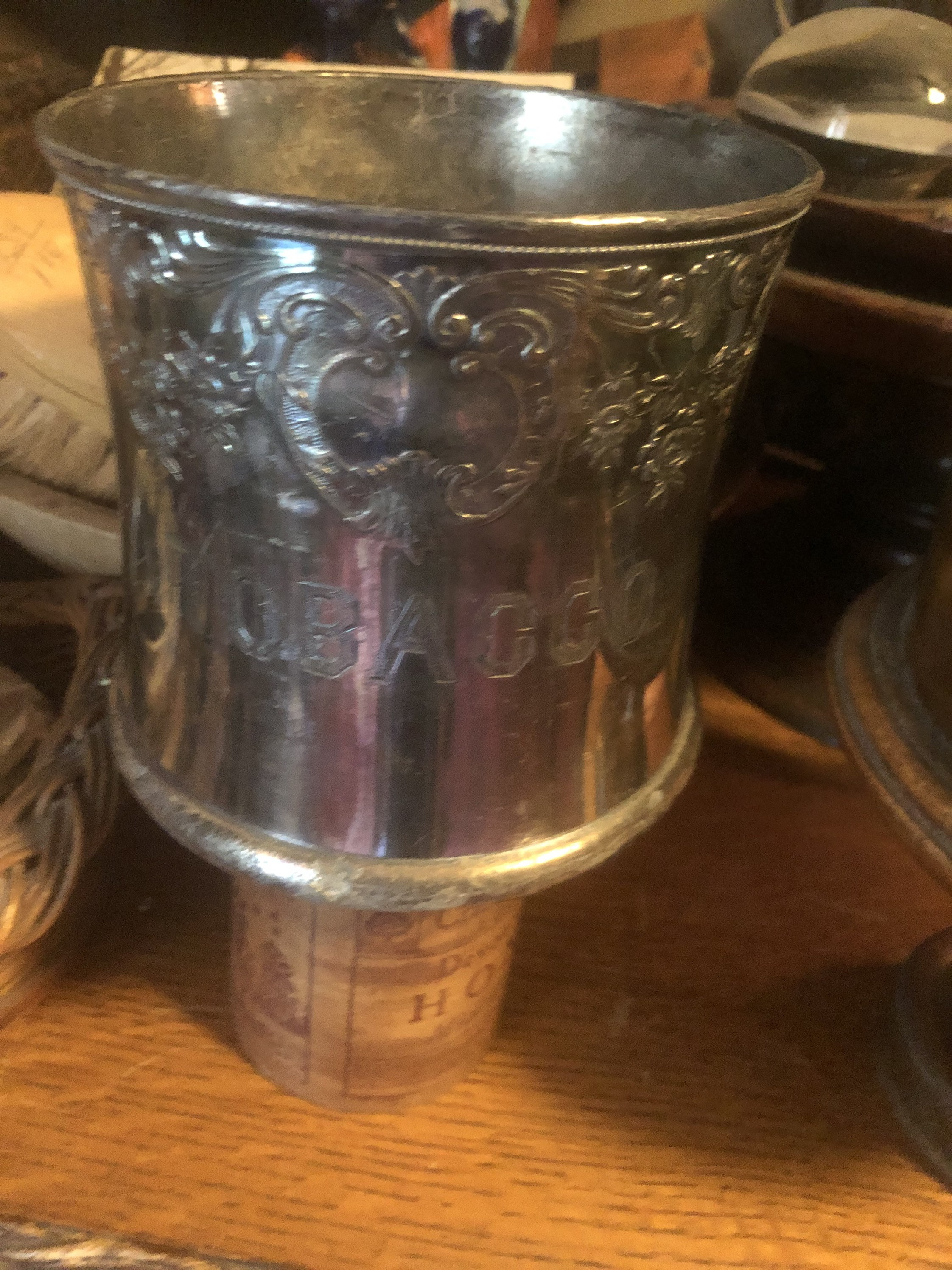 Fabulous Chippy Silver Plate Tobacco Containerthe Barbour Silver ...