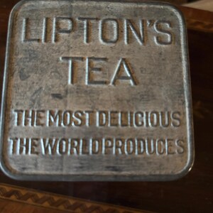 Vintage 1950s Lipton Tea Bag Tin - Etsy