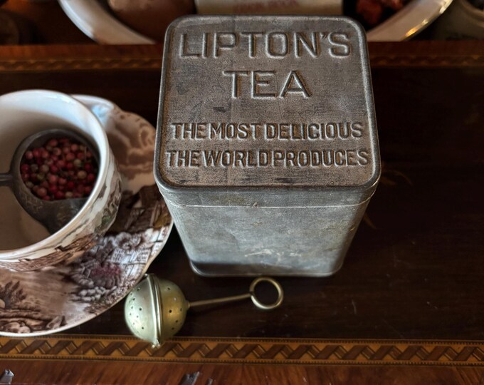 Vintage 1950s Lipton Tea Bag Tin - Etsy