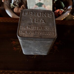 Vintage 1950s Lipton Tea Bag Tin - Etsy