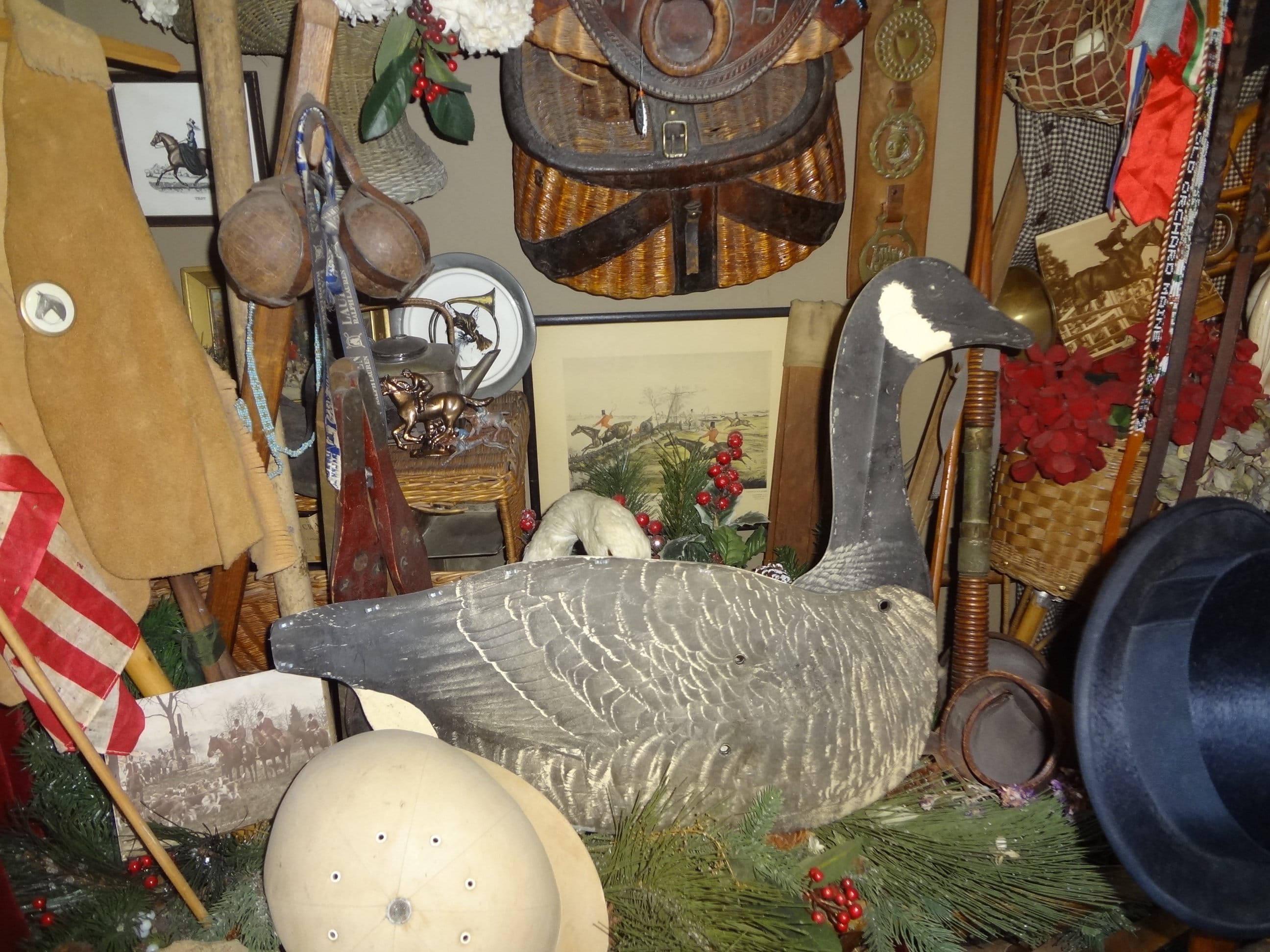 I LOVE GEESE Barn Find Waxed Cardboard Goose Decoy With Metal Stand. - Etsy