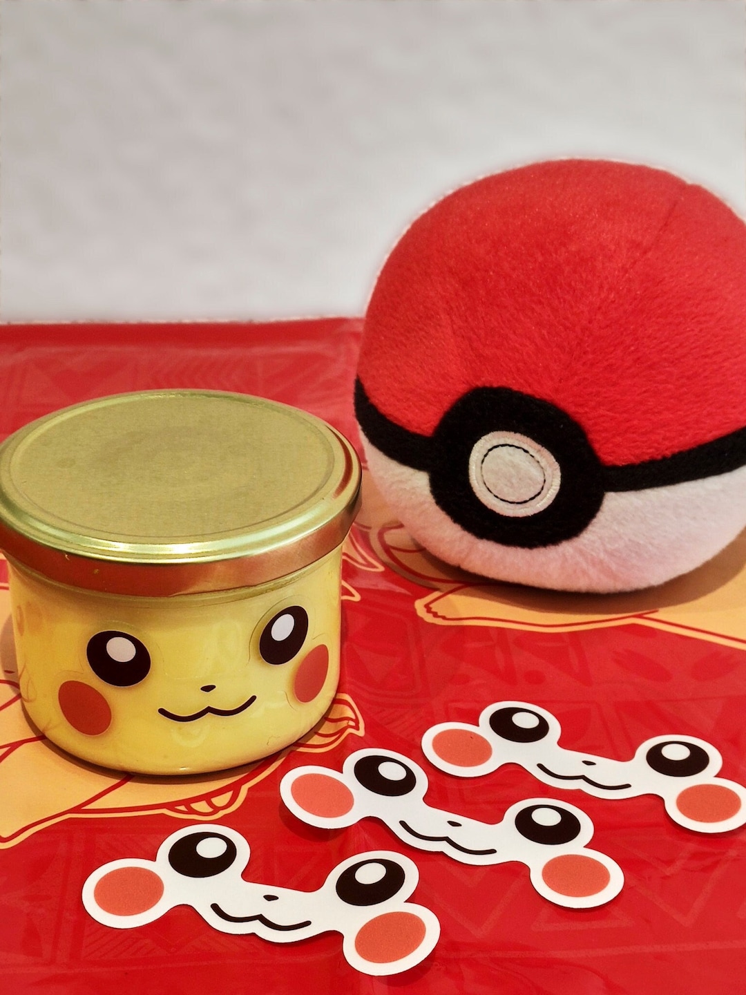 Set of 3 Pikachu Face Sticker Transparent - Etsy