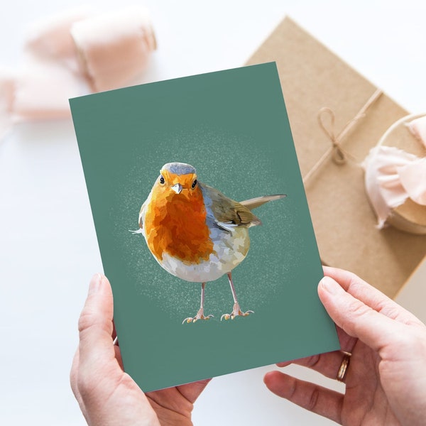 Robin Bird Birthday Card - Etsy