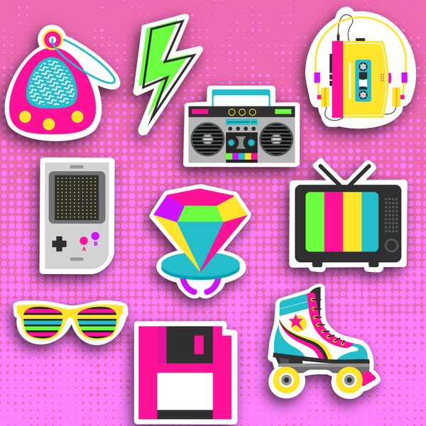 80s Stickers - Etsy UK