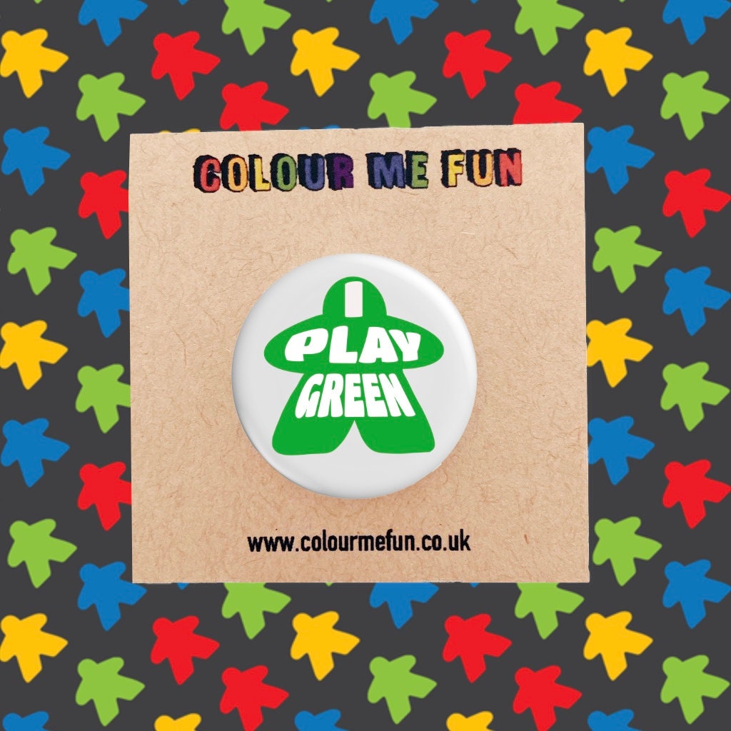 Meeple Pin Badge Meeple Gift Board Game Geek Button - Etsy UK