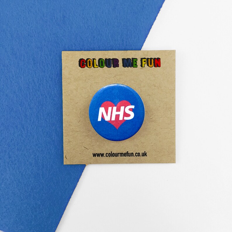 NHS Key Worker Thank You Gift Button Badge | Etsy