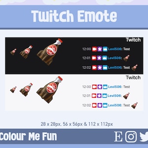 Nuka Cola Twitch Emote - Fallout Twitch Emotes - Discord Emotes ...