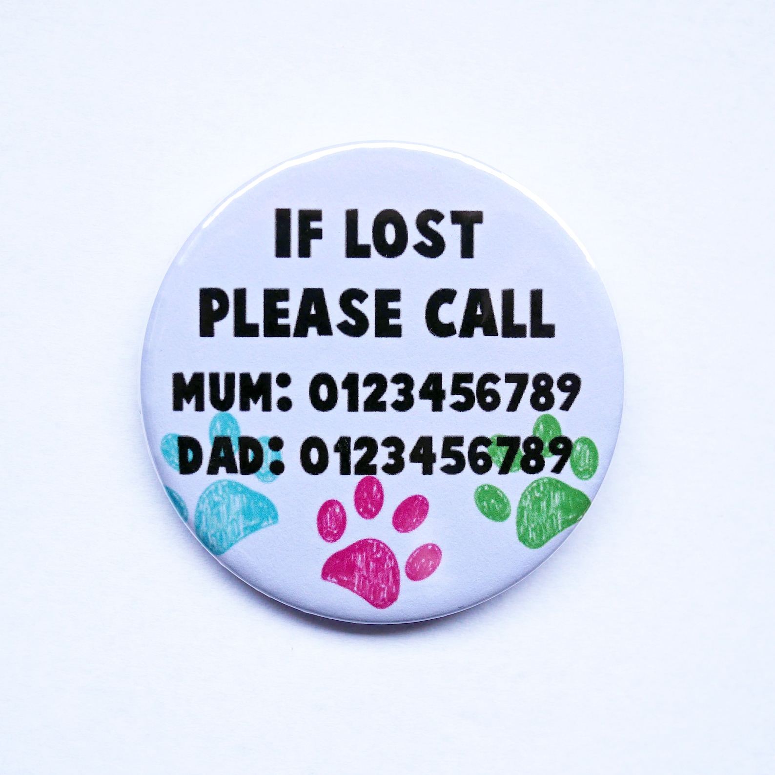 Lost Child Badge Child ID Missing Child | Etsy