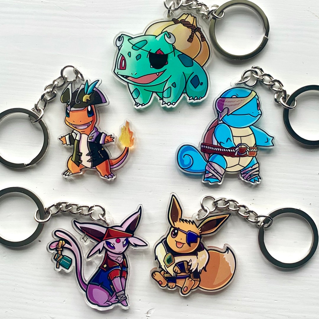 Acrylic Pirate Pokémon Key Rings Sea of Thieves Inspired Gift - Etsy