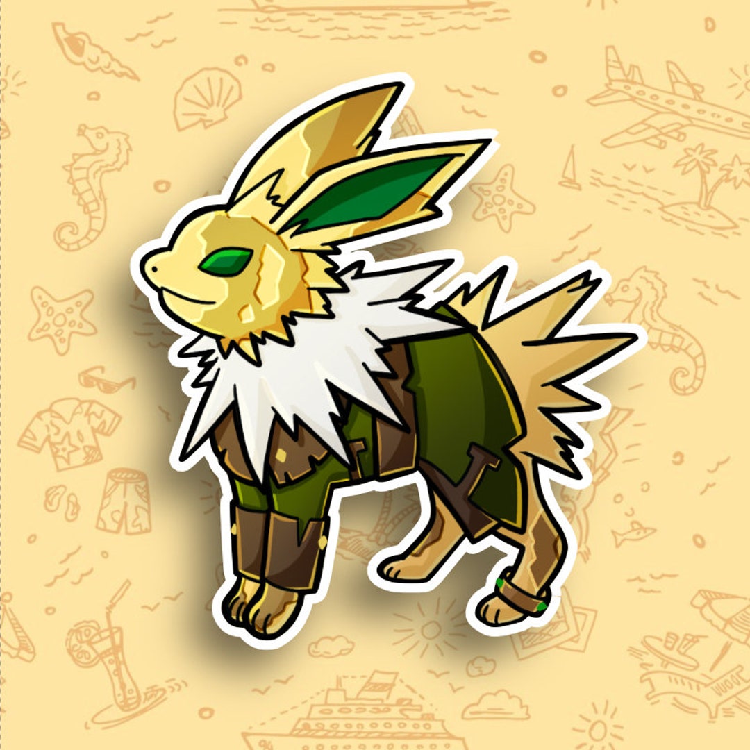 Jolteon Pirate Pokemon Vinyl Sticker - Etsy