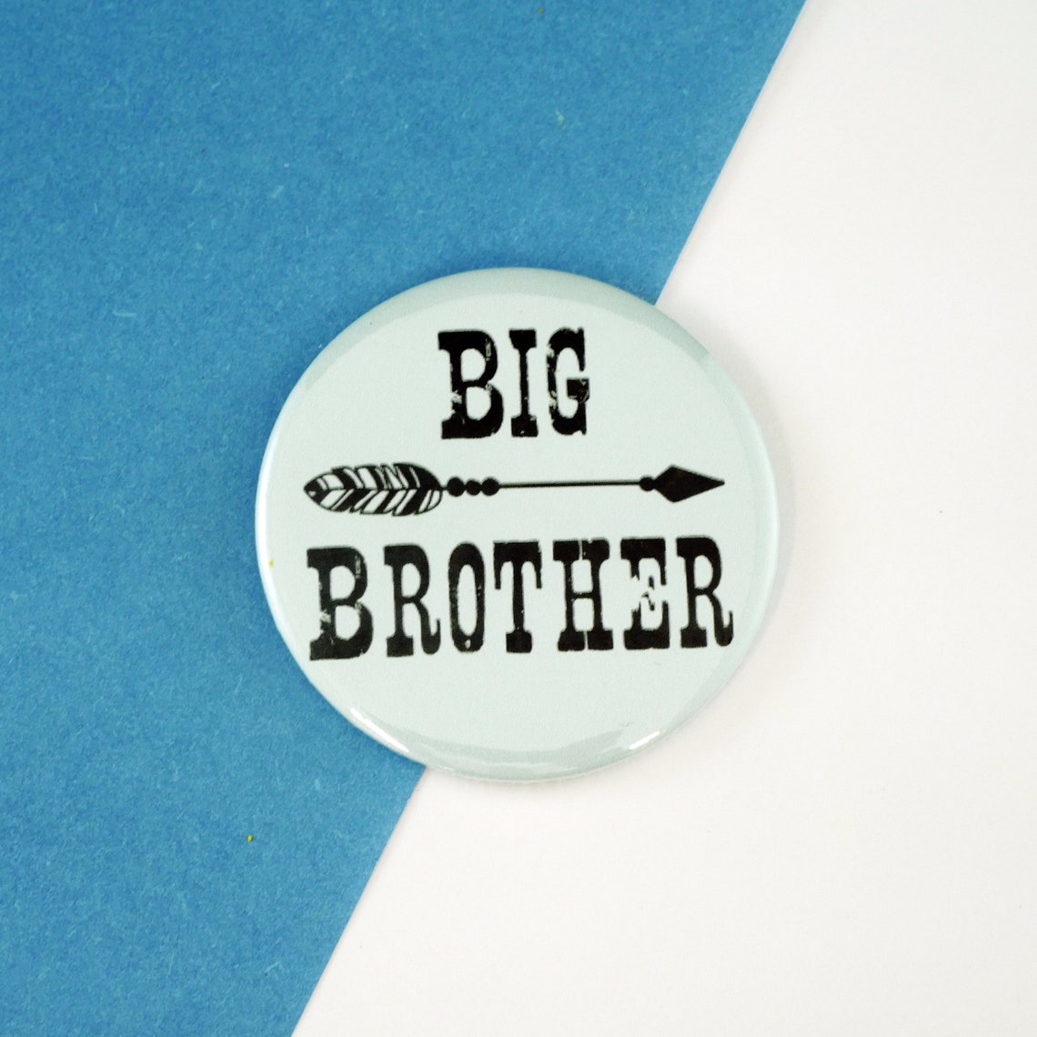 Personalised Big Brother Pin Big Brother Announcement Badge - Etsy