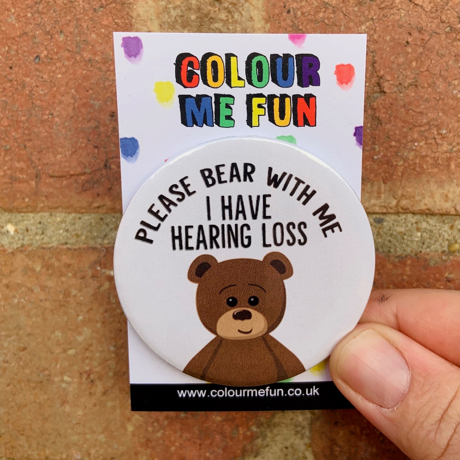 Hard of Hearing Button Badge - Etsy
