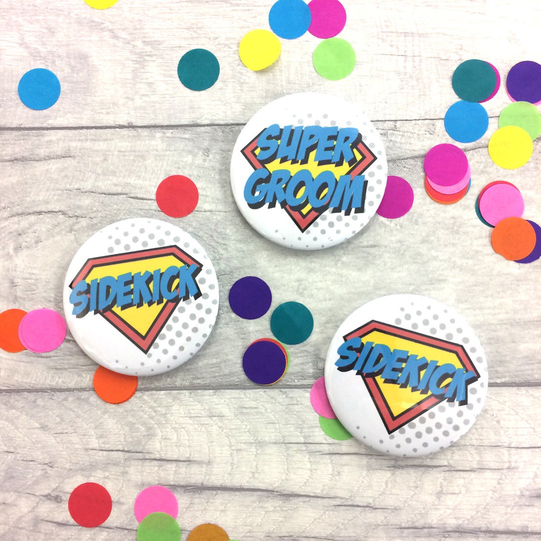 Super Groom Pin Wedding Boutonniere Geeky Wedding - Etsy