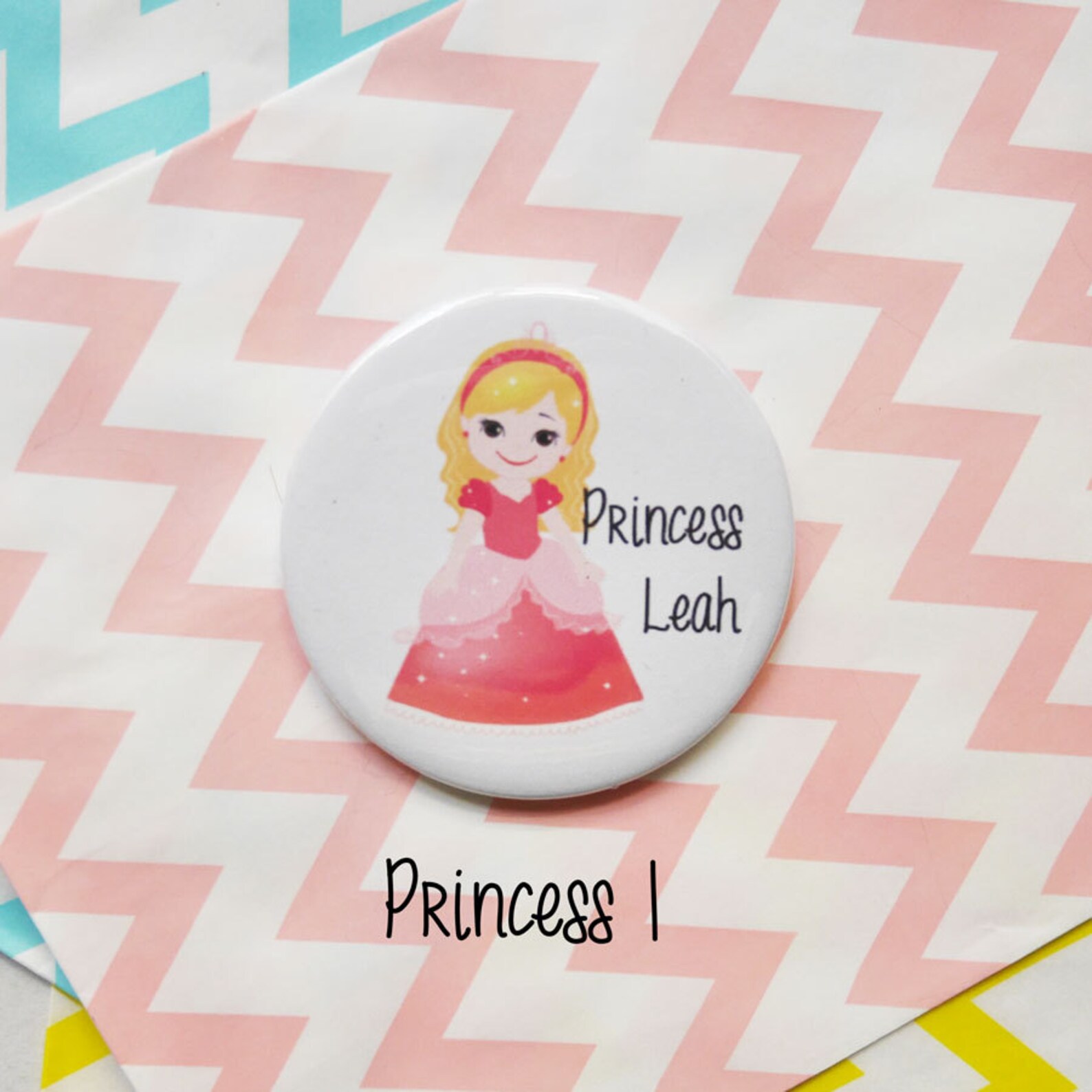 Personalised Princess Birthday Badge - 58mm - Etsy