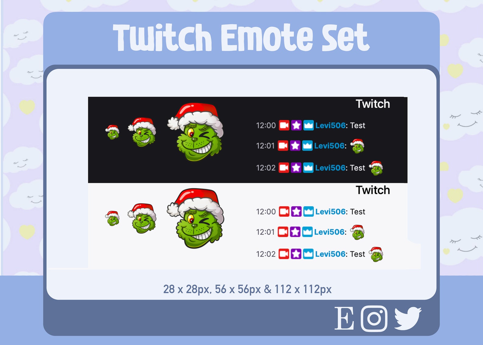 Grinch Twitch Emote - Twitch Emotes - Discord Emotes - Streamer ...