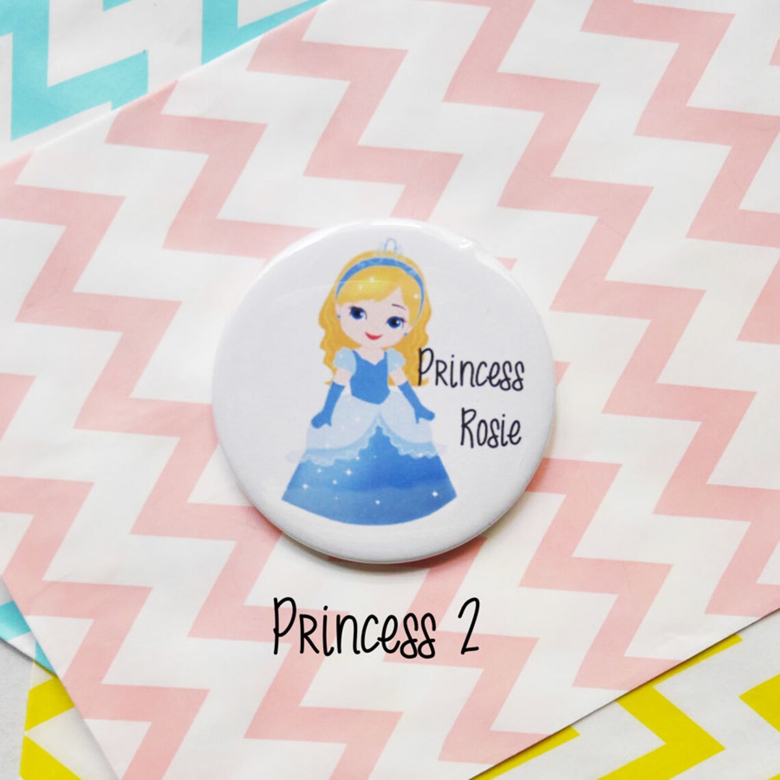 Personalised Princess Birthday Badge Princess Birthday - Etsy