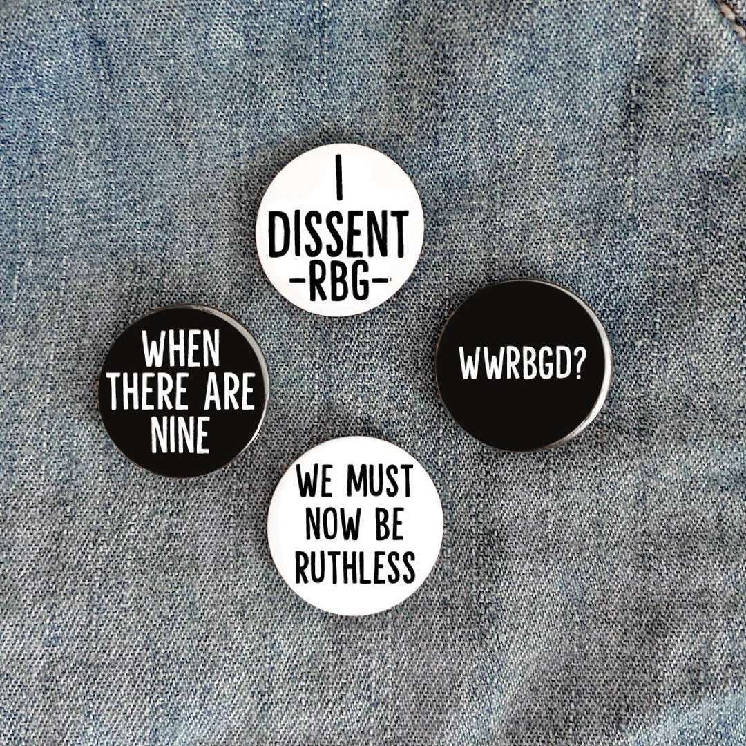 Ruth Bader Ginsberg - RBG - Button Badge - Etsy
