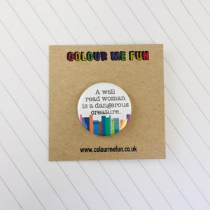 Book Lovers Pinback Button Badge - Librarian Gift - Bookish Pin - Etsy