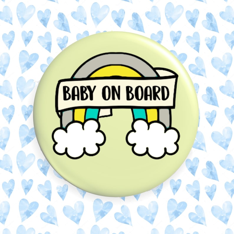 Baby on Board Button Badge Pregnancy Announcement Baby - Etsy UK