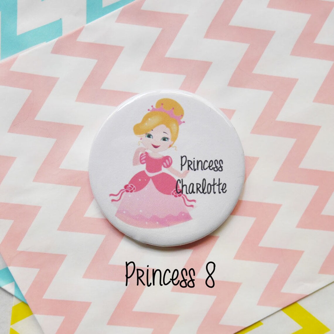 Personalised Princess Birthday Badge Princess Birthday - Etsy
