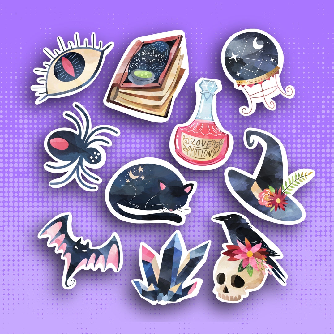 Gruseliges Halloween Sticker Set Halloween Sticker Pack - Etsy.de