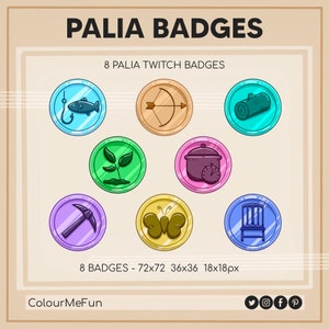 Palia Badges Twitch Sub Badges Cosy Game Badges - Etsy