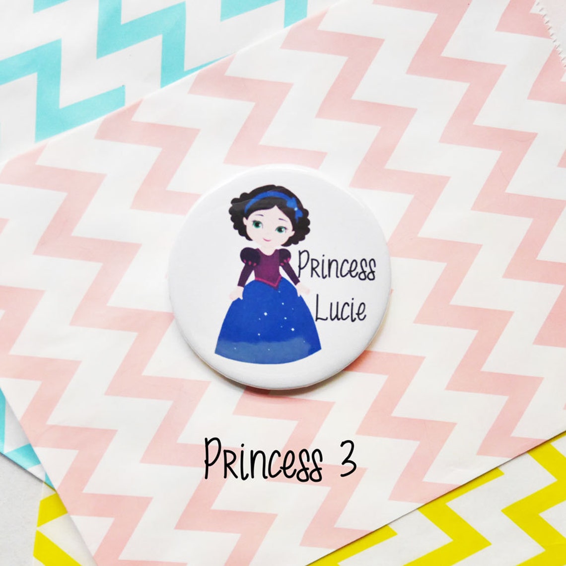 Personalised Princess Birthday Badge Princess Birthday - Etsy