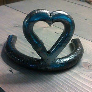 Steel Heart Paperweight Upcycled Office Supplies - Etsy