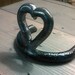 Steel Heart Paperweight Upcycled Office Supplies - Etsy