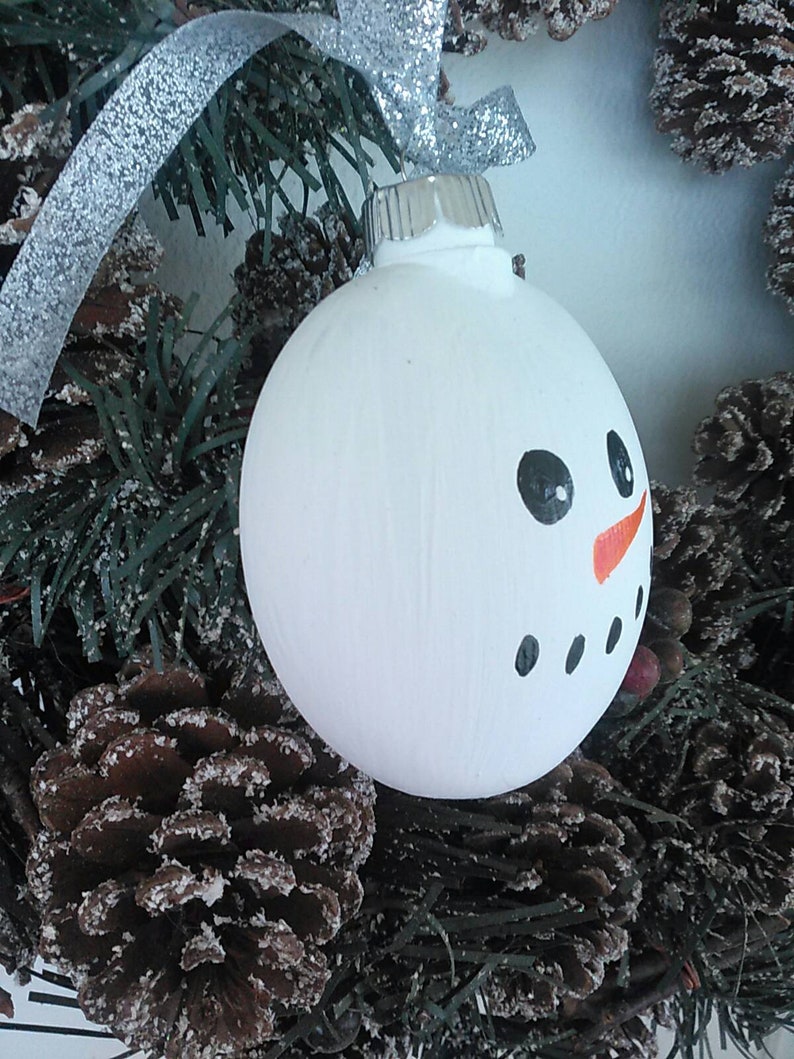 Snowman Ornament Christmas Ornament Christmas Decor Snowman - Etsy