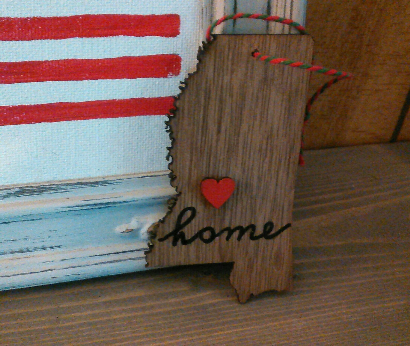 Mississippi State Ornament Mississippi Decor Rustic Christmas - Etsy