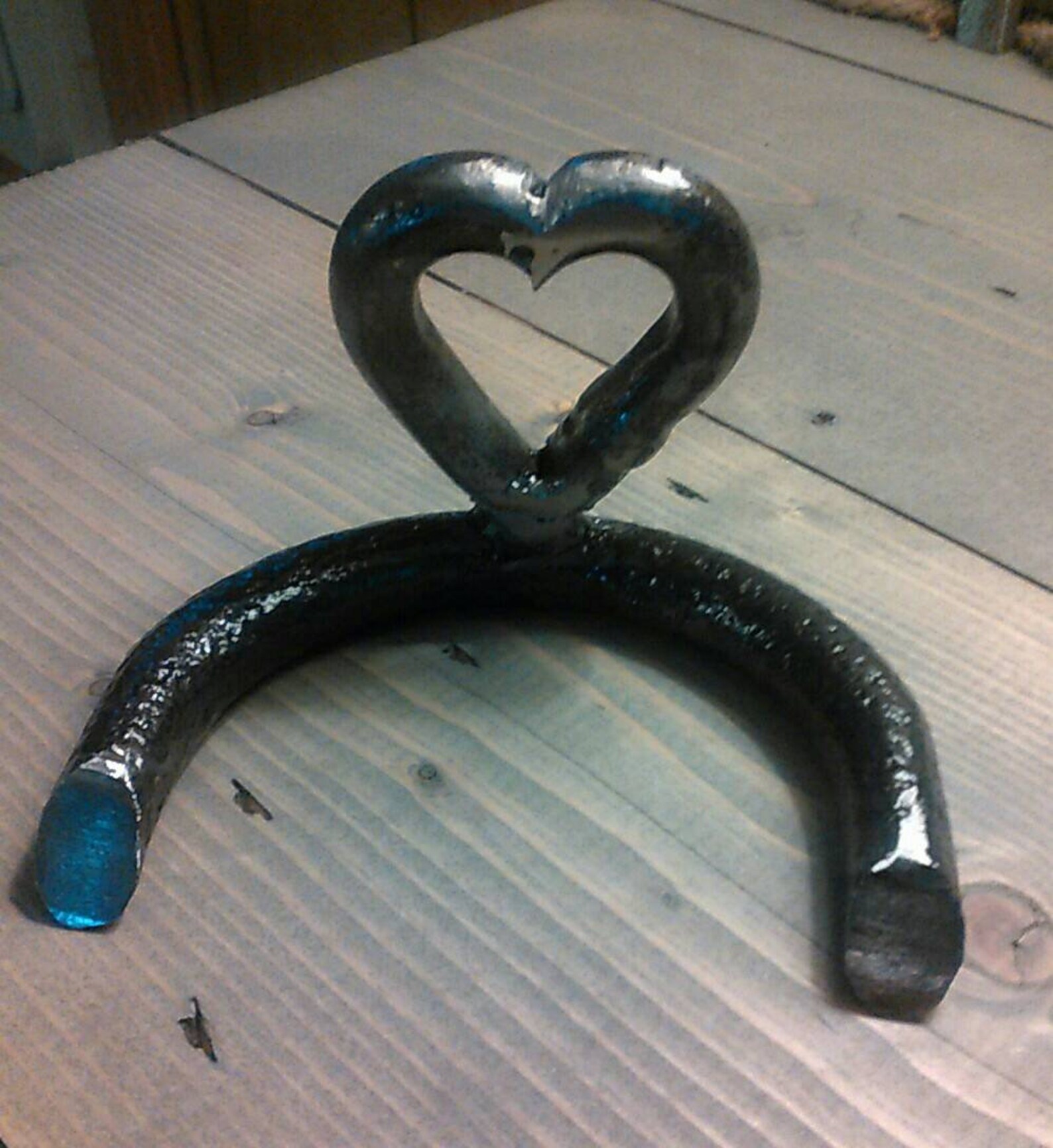 Steel Heart Paperweight Upcycled Office Supplies - Etsy