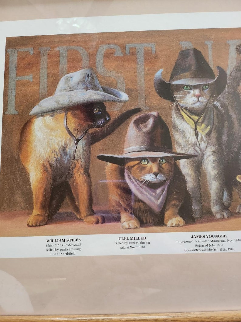 The 'james Younger Gang's Last Raid' From Artist - Etsy