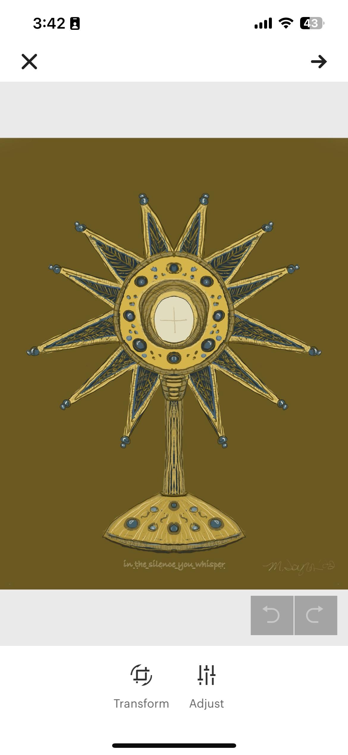 Eucharist Catholic Monstrance Art Adoration Art Print Ordination Gift ...