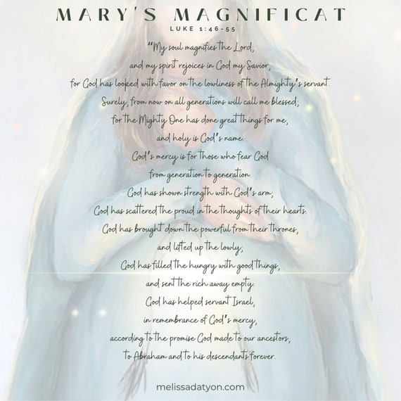 Magnificat Prayer Card With Threshold to Hope | Etsy