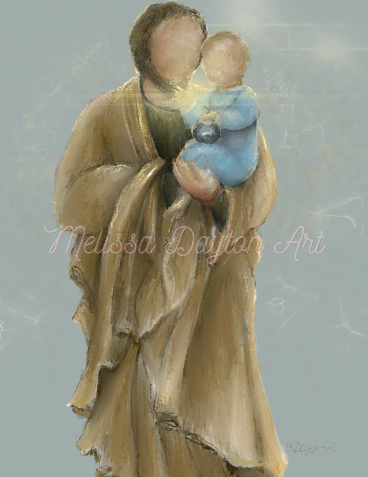 St Joseph Catholic Art Print Catholic Gift Ordination Gift Catholic ...
