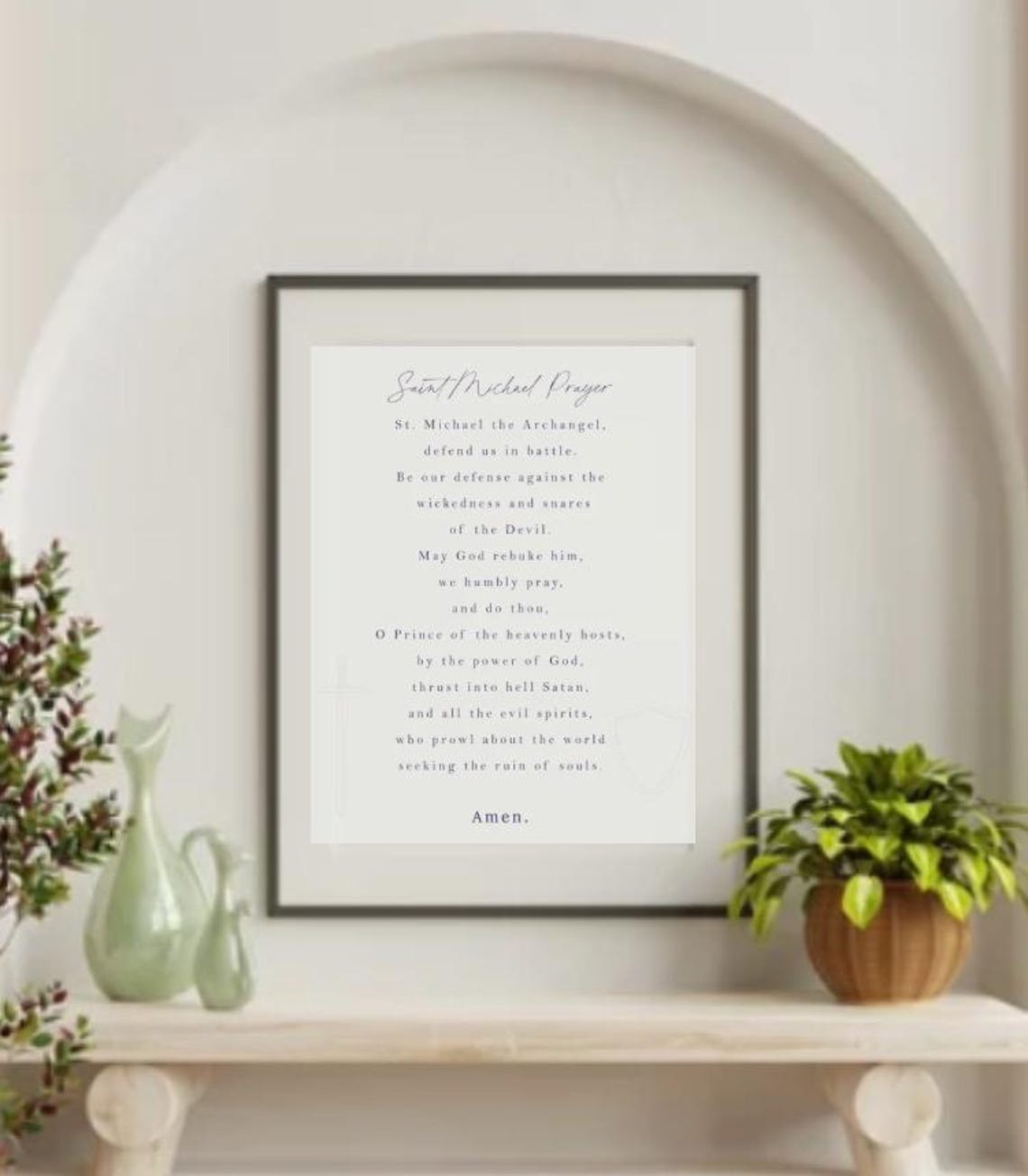 St Michael Catholic Prayer Poster Catholic Art Confirmation Catholic ...