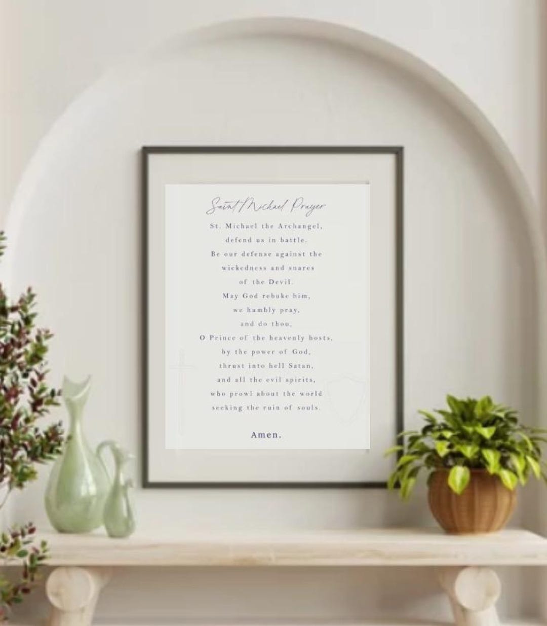 St Michael Catholic Prayer Poster-digital DOWNLOAD St Michael Catholic ...