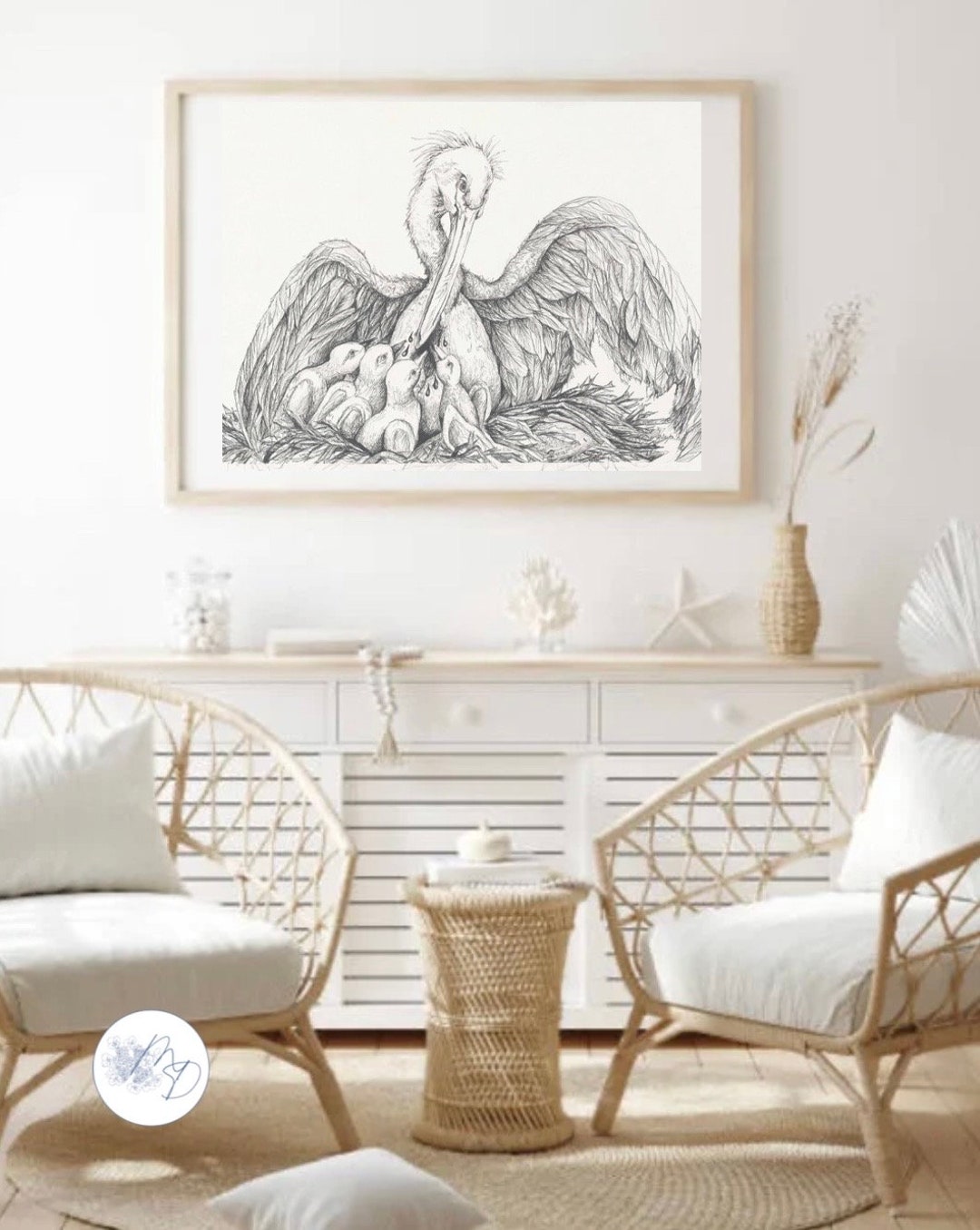 Pelican in Her Piety Art Print, Catholic Ordination Gift - Etsy