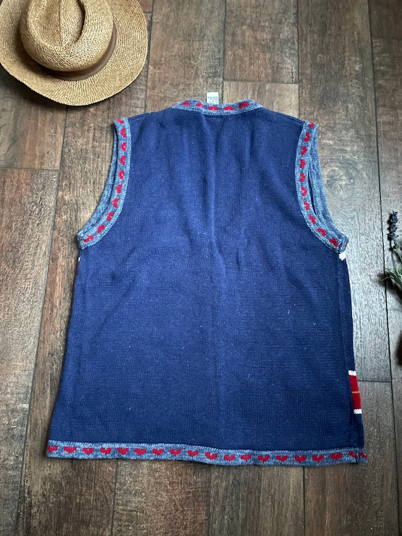 Vintage 90s Cat Sweater Vest, Cat Mom Sweater Vest, H… - Gem