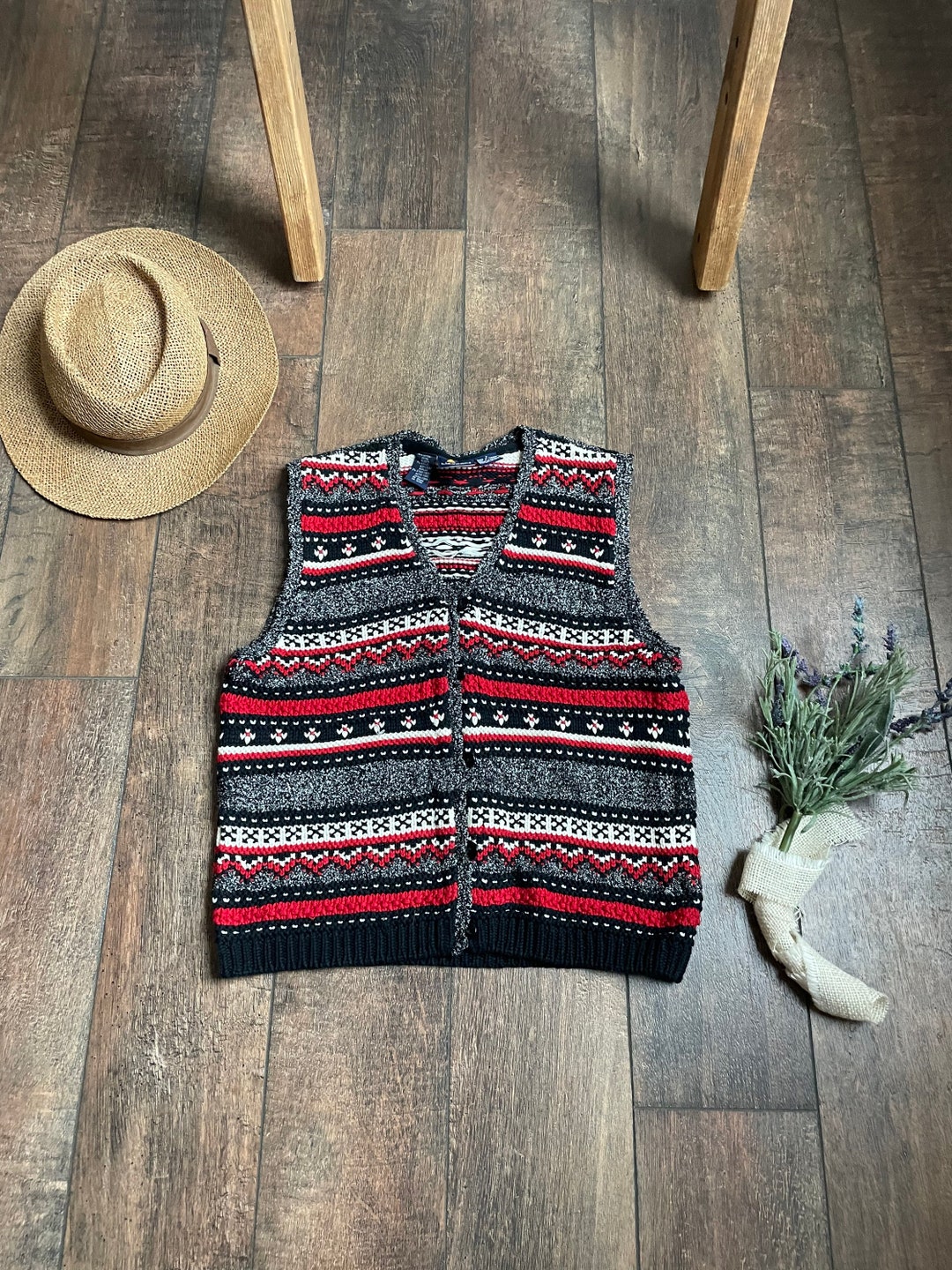Vintage Fair Isle Sweater Vest, Vintage Sweater Vest, Canadian Sweater ...