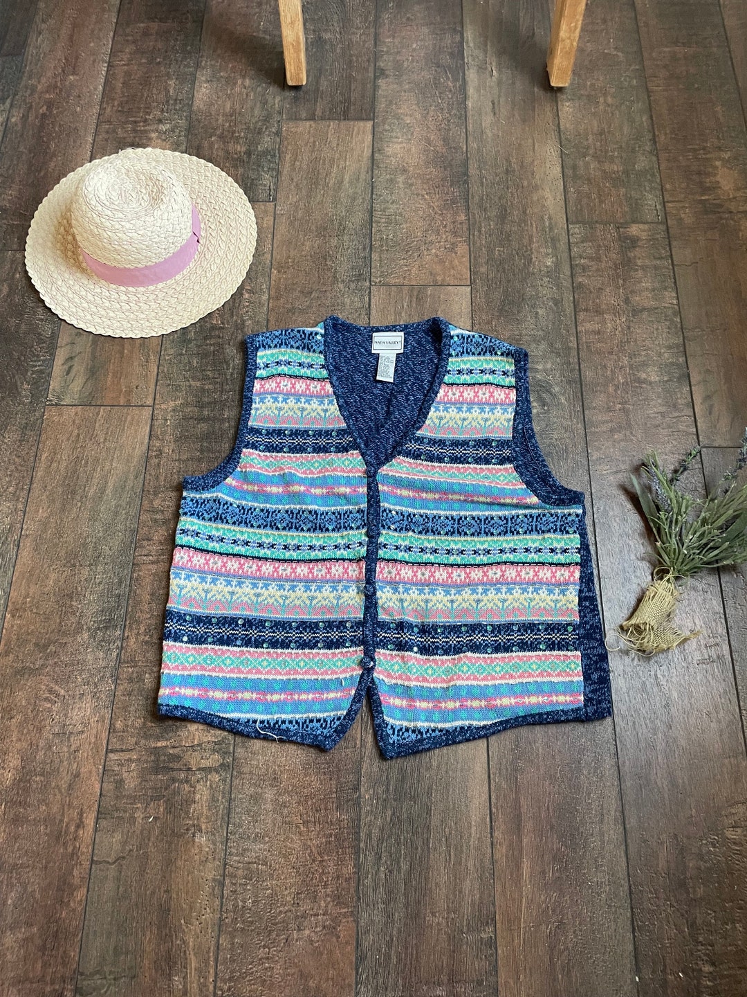 Vintage Fair Isle Sweater Vest,vintage Nordic Christmas Sweater Vest ...