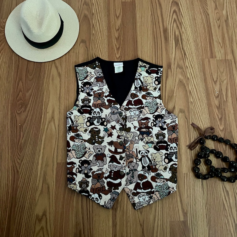 Teddy Bear Vest - Etsy