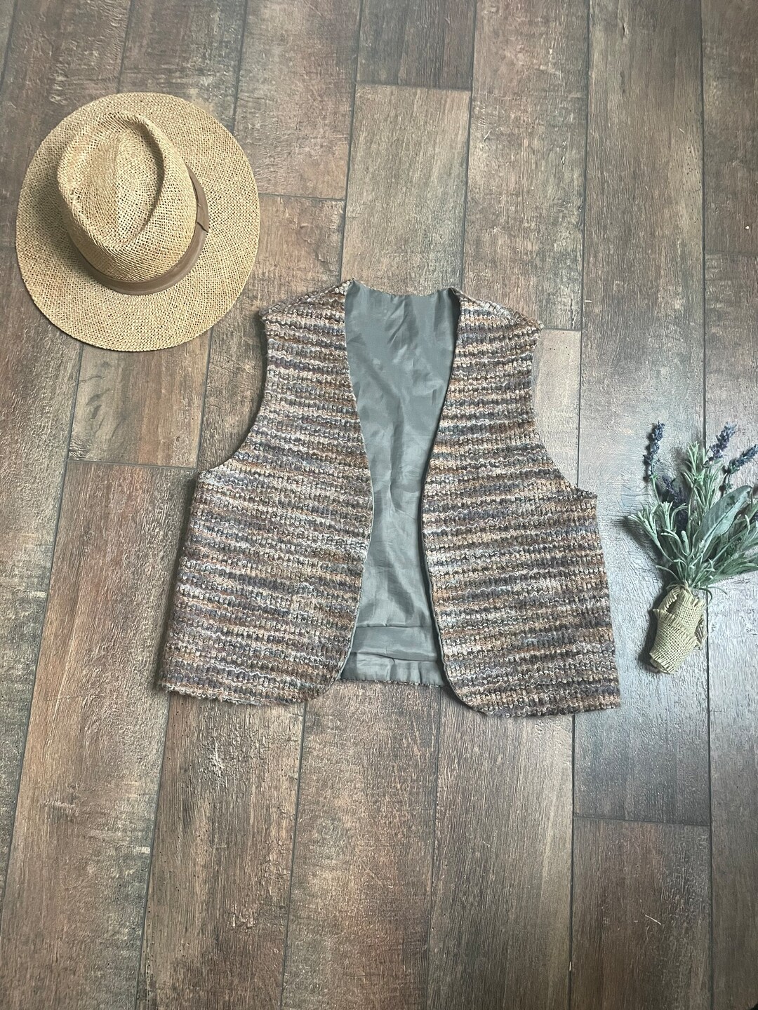 Vintage 90s Vest, 90s Granola Vest, 90s Hippie Vest, Boho Vest, Shaggy ...