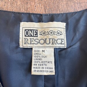 Vintage 90s Silk Vest, Sarah From Labyrinth Vest, Phoebe Buffay Vest ...